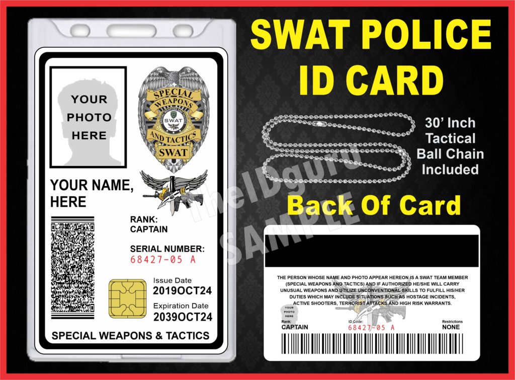 Special Agent ID Card – Custom with your Photo / Info and any Logo ...
