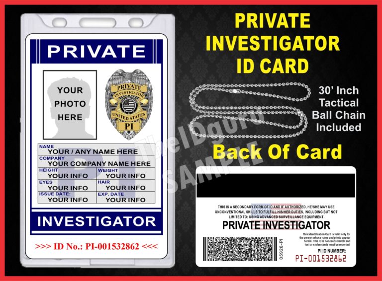 Process Server ID Card | The Id Guru